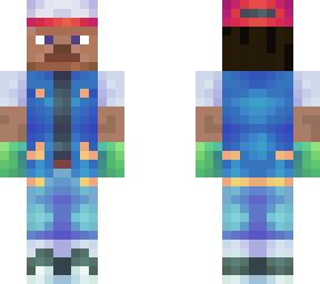 pokemon trainer steve | Minecraft Skins