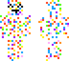 the rainbow dot | Minecraft Skin