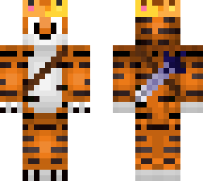tiger sword king mask | Minecraft Skins