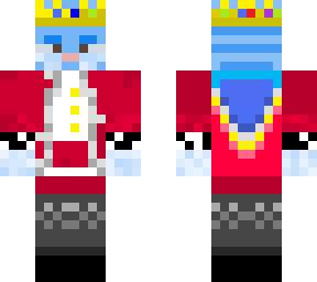 blue techno garfield | Minecraft Skin