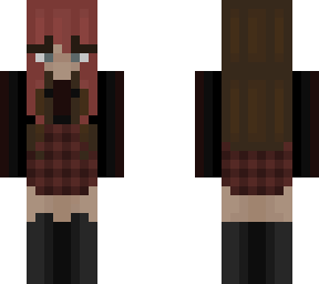 dark red plaid | Minecraft Skin