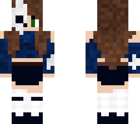 Skeleton infected girl | Minecraft Skin