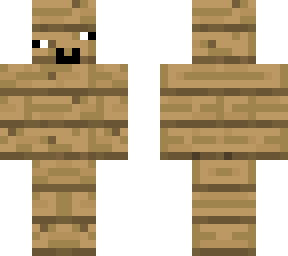 bootiful wood plank | Minecraft Skin