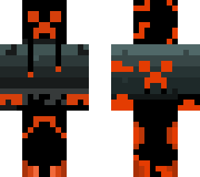 fire creeper | Minecraft Skin