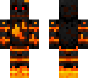 Flaming Springtrap | Minecraft Skin