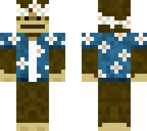 Hawaiian Shirt Monkey | Minecraft Skin