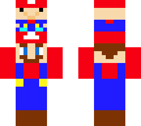 Super Mario Holding Baby Mario | Minecraft Skin