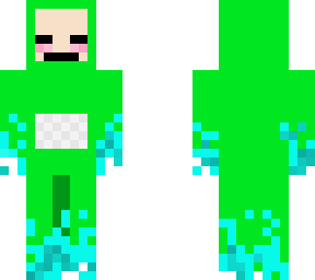 Teletubby on fire | Minecraft Skin
