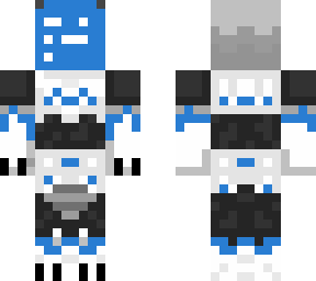 blue screen protogen | Minecraft Skin