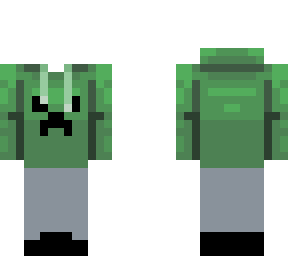 Minecraft Creeper Skin Template