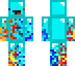 Fire and water skeppy | Minecraft Skin