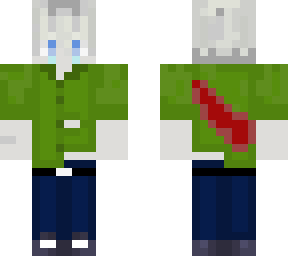 Ghost tubbo burnt and stabbed | Minecraft Skin