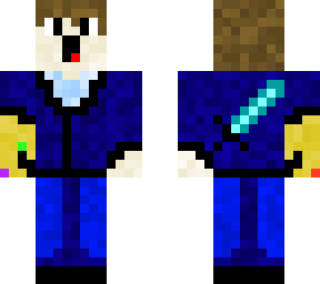 ninja with gauntlet + poggers face | Minecraft Skin