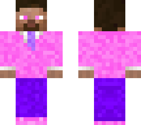 Pink suit Steve | Minecraft Skin