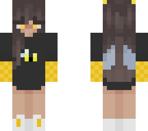 bee girl with wings | Minecraft Skin