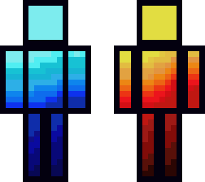 Blue and Red fade | Minecraft Skin
