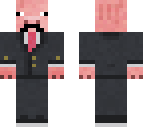 Pig In A Suit Minecraft Skins