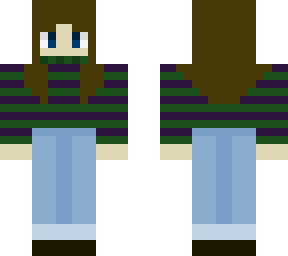 cute winter turtleneck | Minecraft Skin