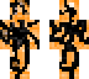 Extra infected Orange Steve | Minecraft Skin