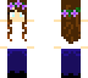 flower crown girl | Minecraft Skin