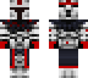 My Take on Red Clone Trooper Phase 1 Commander | Minecraft Skin