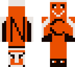 Orange grandpa drippy | Minecraft Skin