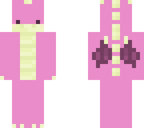 Pink derp dragon | Minecraft Skin