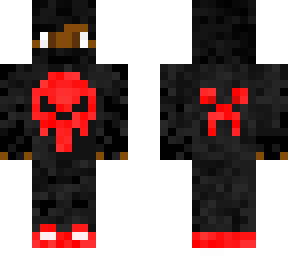 Red Skull Hoodie | Minecraft Skin