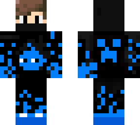 Boy With Skindex Logo (Blue Version) | Minecraft Skin