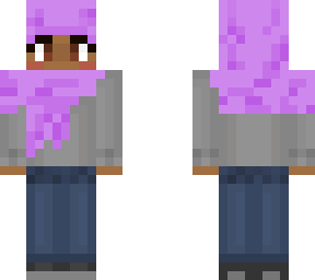 Woman Purple Hijab | Minecraft Skin