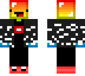 Rainbow Derp Drip | Minecraft Skin