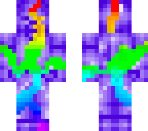 Rainbow Indigo Steve | Minecraft Skin