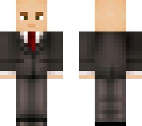 Bald Man In A Suit (Finished) | Minecraft Skin