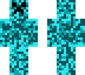 blue creeper | Minecraft Skin
