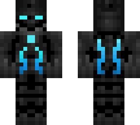 Blue cyborg | Minecraft Skin
