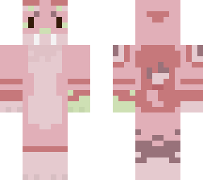pastel pink sabertooth! | Minecraft Skin