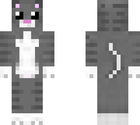 Cute Grey Kitten | Minecraft Skin