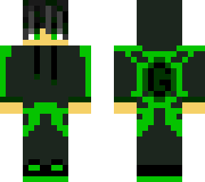 green gamer boy | Minecraft Skin