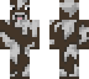Minecraft Cow Skin Template