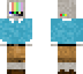 Tv head collared shirt base | Minecraft Skin