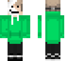 Dream with half broken mask | Minecraft Skin