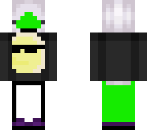 egirl dream with a potato shirt and purple yeezys | Minecraft Skin