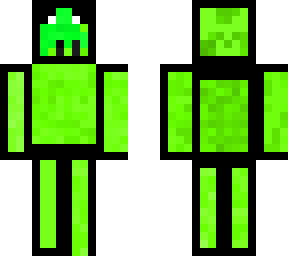 Green skeleton | Minecraft Skin