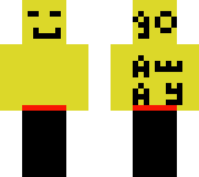 Yellow Derp face with messages | Minecraft Skin