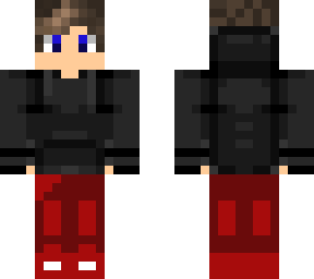 Black Hoodie Gamer Dude (fixed) | Minecraft Skin