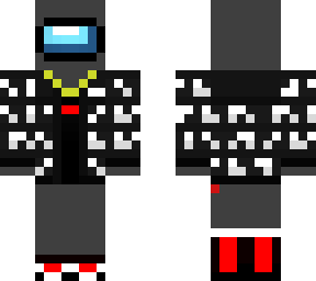 DRIPPY AMONG US BLACK IMPOSTOR | Minecraft Skin