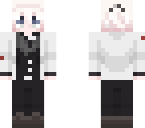 Nagito official 10th art | Minecraft Skin