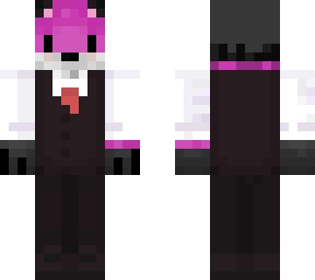 Purple Fox With Suit | Minecraft Skin