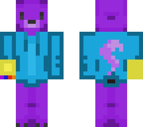 Purple Squirrel With Infinity Gauntlet | Minecraft Skin