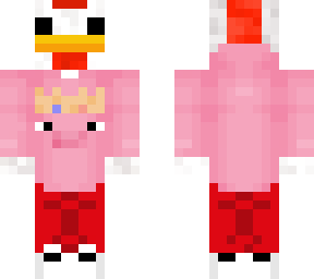 Zyph chicken with technoblade merch | Minecraft Skin